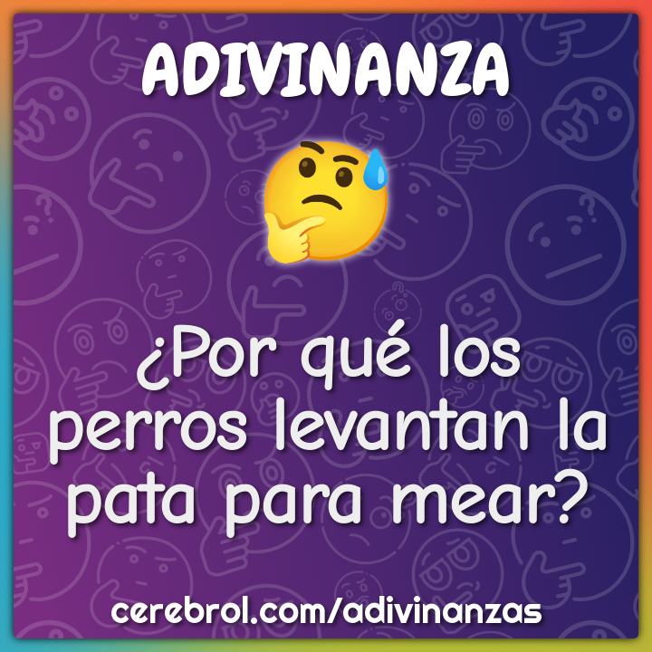 ¿Por qué los perros levantan la pata para mear? - Adivinanza ...